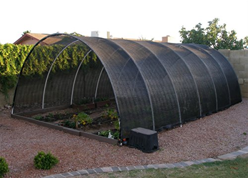 Agfabric 40% Shade Cloth with Grommets for Garden Patio, Black (6x12ft)