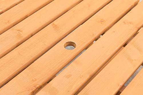 Gardenised, Stained A-Frame Outdoor Patio Deck Garden Picnic Table