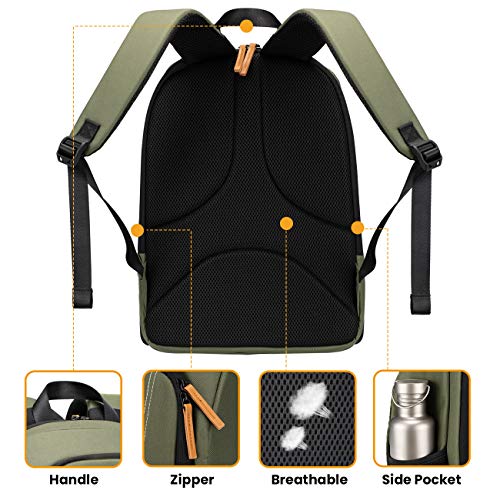 TARION Camera Backpack Waterproof Camera Bag Large Capacity Camera Case with 15 Inch Laptop Compartment Rain Cover for Women Men Photographer Lens Tripod Green