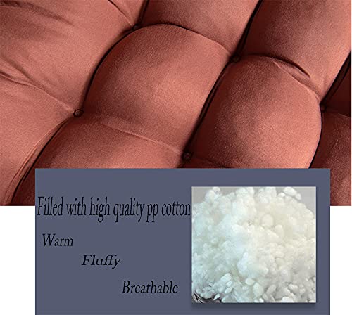 Hruile 2 or 3 Seater Thick Bench Cushion Pad Rectangle Garden Chair Pad Mat Seat Pad Cushion Outdoor Indoor Bench Pillow Dining Patio Chaise Swing Seat Cushion,48x120cm,Pink