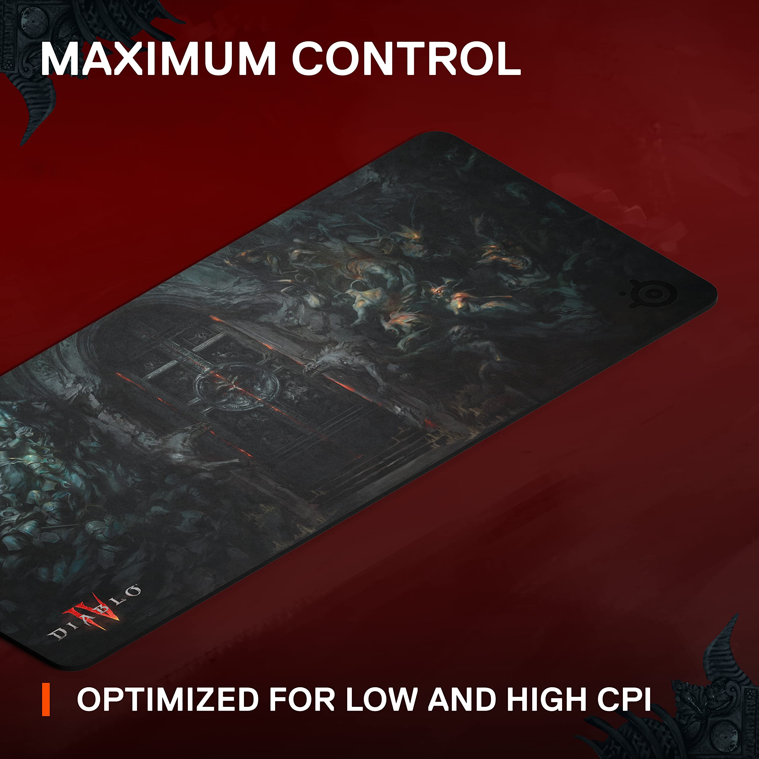 SteelSeries QcK Gaming Mouse Pad - Diablo IV Edition - XXL Thick Cloth