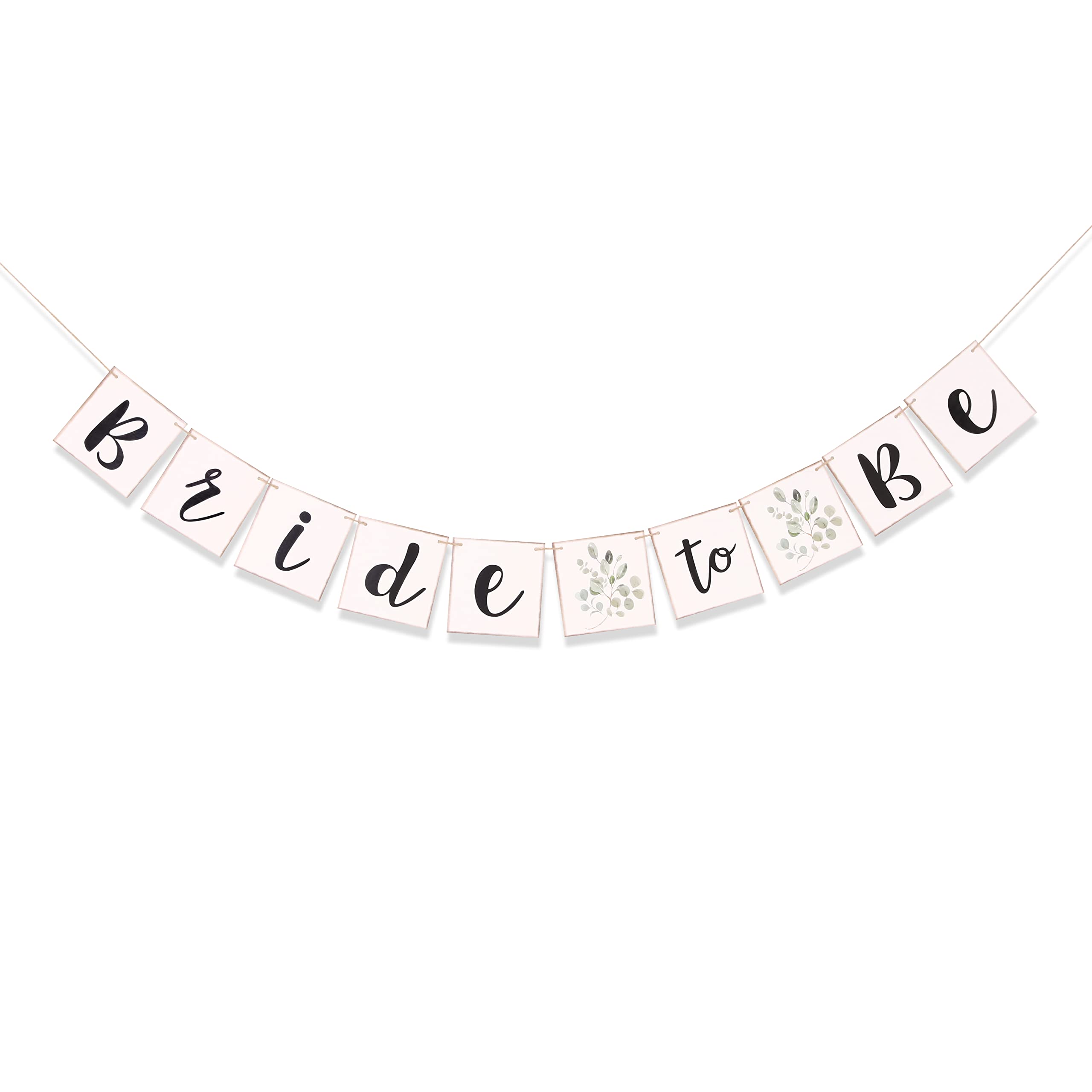 Greenery Bridal Shower Banner - Greenery Shower Decorations, Bride to Be Shower Banner, Herbal Bridal Shower Banner, Bridal Shower Decor,Best Bridal Wedding Supplies