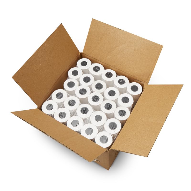 200 Rolls) 2 1/4 x 50 Thermal Paper Receipt Rolls 2.25 x 50 ft, POS/Cash Register, Fits All Credit Card Terminals, Verifone VX520 Ingenico ICT220 ICT220 ICT250 FD400, BPA Free from ShopSmartOnline