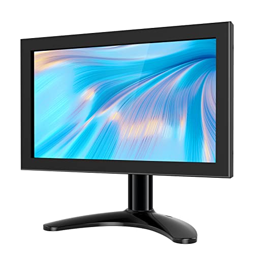 Miktver 8 inch Security Monitor, 1280x800 Resolution Small HDMI 1080P Portable IPS Monitor, TFT LCD Mini HD Color Screen with Bulit-in Speaker