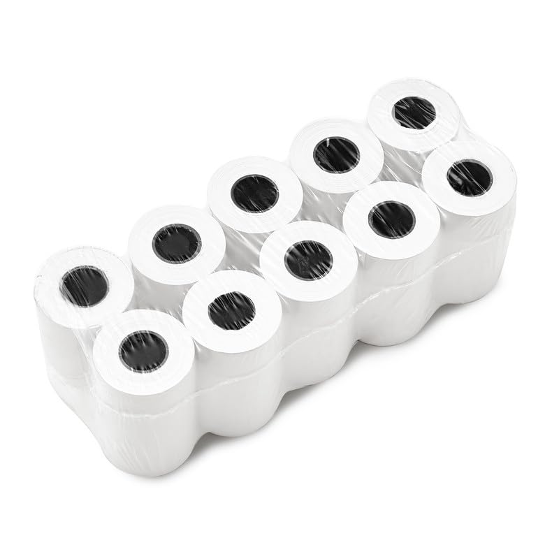 (5 Packs of 10 Rolls) 2 1/4 x 55 thermal paper rolls (50 Rolls) Specially made for Clover Flex Mini, Square Terminal, Ingenico VX 520, PMC05262 Credit Card Receipt Paper
