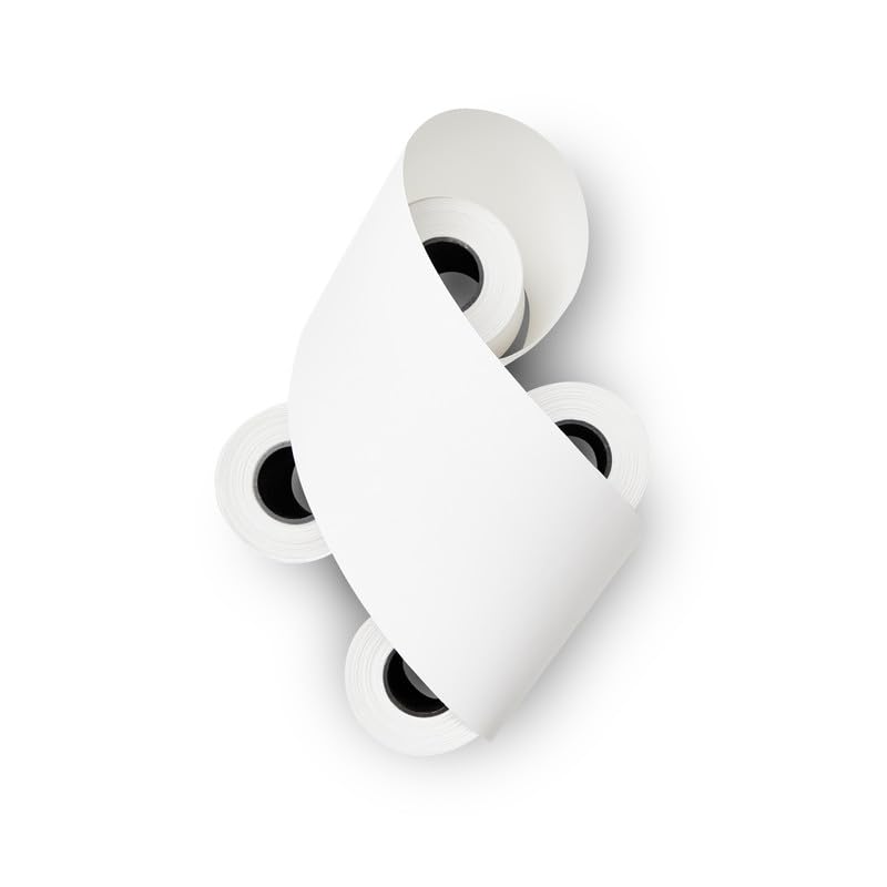 (5 Packs of 10 Rolls) 2 1/4 x 55 thermal paper rolls (50 Rolls) Specially made for Clover Flex Mini, Square Terminal, Ingenico VX 520, PMC05262 Credit Card Receipt Paper