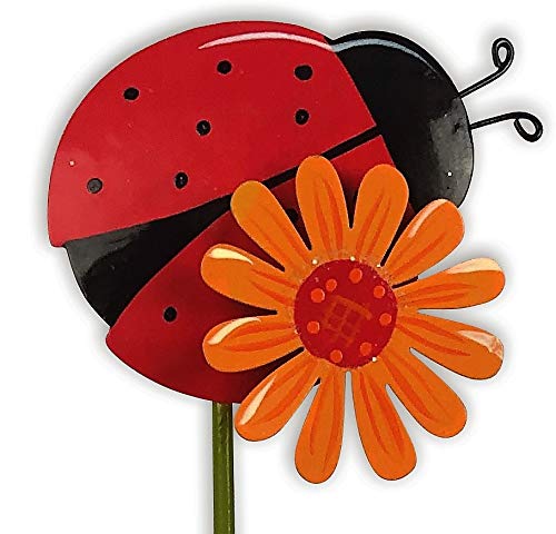 Sunset Vista Designs 93278 Country Garden Plant Picks, Ladybug/Flower