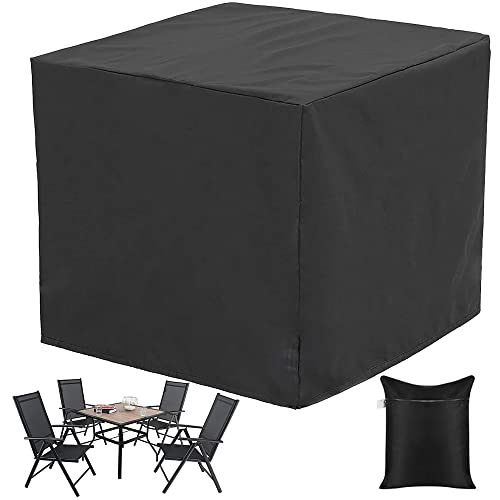 Skyour Patio Table Furniture Set Covers Square/ Rectangular Waterproof Outdoor Indoor Dustproof Garden Table Chair Sofa Furniture Set Cover Protector (98x98x35in)