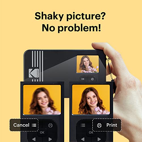 KODAK Mini Shot 2 Retro 4PASS 2-in-1 Instant Digital Camera and Photo Printer (2.1x3.4 inches) + 68 Sheets Bundle, Yellow