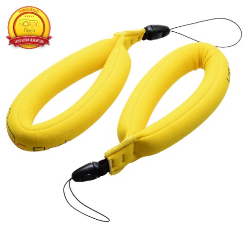 Nordic Flash Waterproof Camera Float - Pack of 2 - Bright Yellow