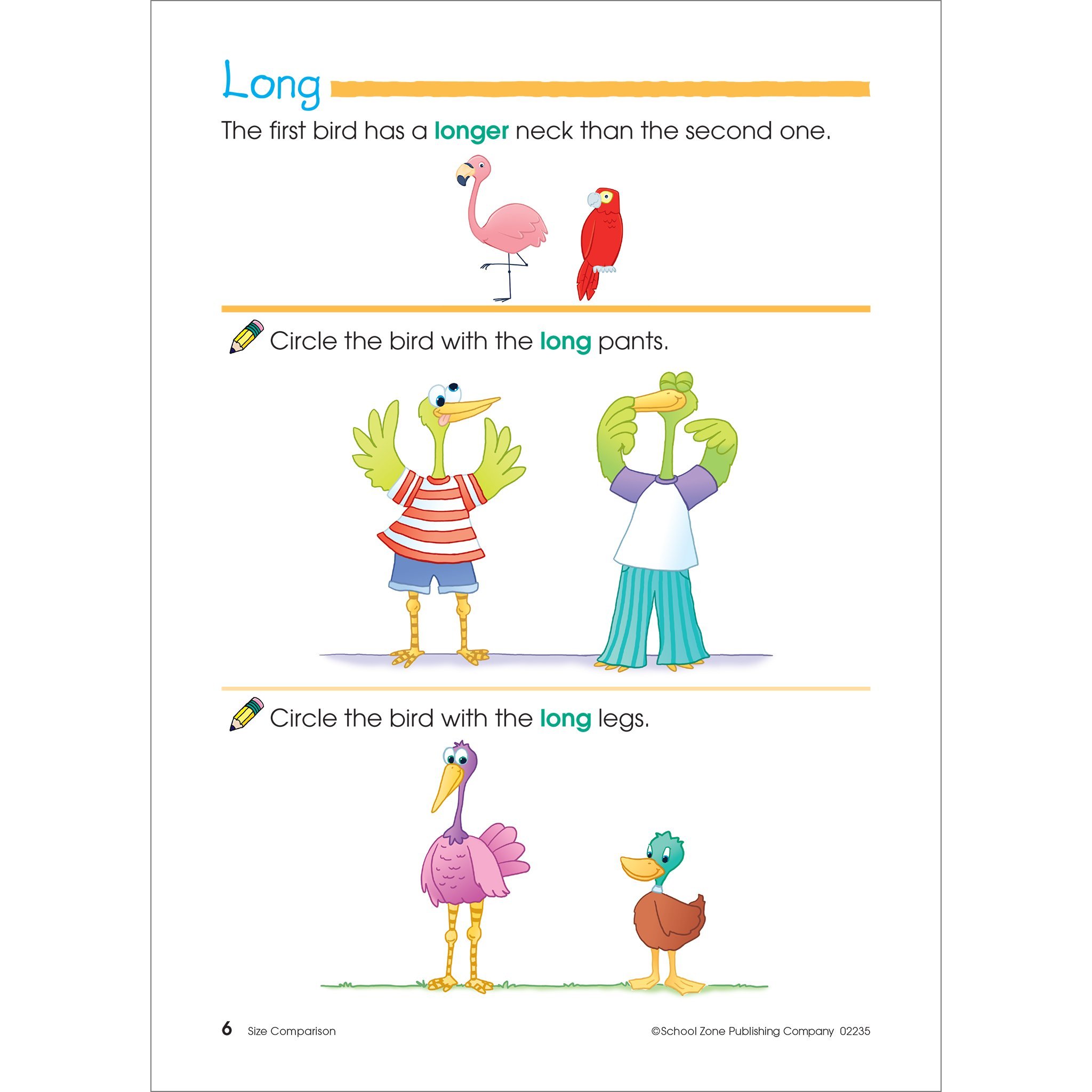 School Zone - Preschool Basics Workbook - 64 Pages, Ages 3 to 5, Colors, Numbers, Counting, Matching, Classifying, Beginning Sounds, and More (School Zone Basics Workbook Series)