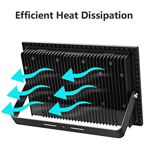 100W LED Flood Light Outdoor, 10000LM LED Work Light with Plug, 5000K Daylight White, IP66 Waterproof Outdoor Floodlights for Yard, Garden.