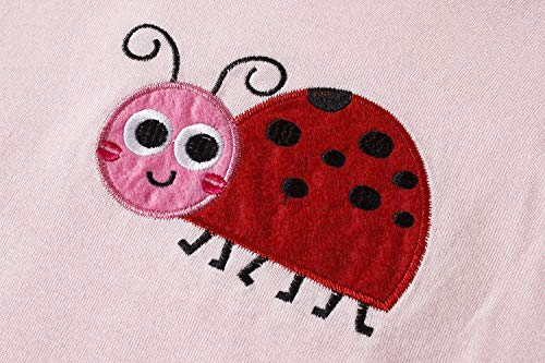KikizYe Baby Girls Long Sleeve Ladybug Pajama Sets 100% Cotton Pjs Toddler Size 12-18 Mothes