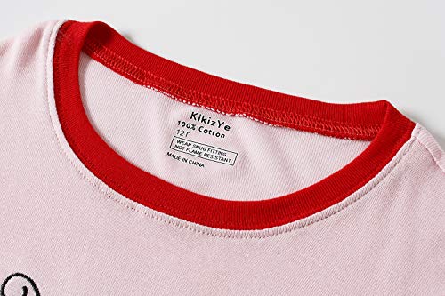 KikizYe Baby Girls Long Sleeve Ladybug Pajama Sets 100% Cotton Pjs Toddler Size 12-18 Mothes