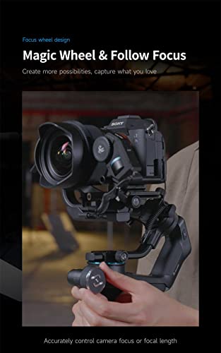FeiyuTech SCORP-C Camera Stabilizer Gimbal for DSLR and Mirrorless Camera, Camera Handheld Gimbal 3-Axis, 5.5lbs Payload, for Sony α7Ⅳ A6300/A6400 A7S3 a9/a7 for Canon 5D3/80D for Nikon D7500/Z5/Z6 II