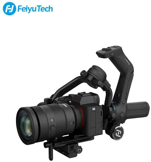 FeiyuTech SCORP-C Camera Stabilizer Gimbal for DSLR and Mirrorless Camera, Camera Handheld Gimbal 3-Axis, 5.5lbs Payload, for Sony α7Ⅳ A6300/A6400 A7S3 a9/a7 for Canon 5D3/80D for Nikon D7500/Z5/Z6 II