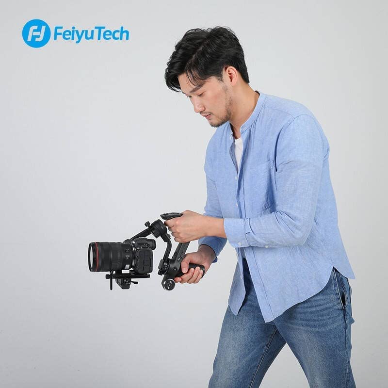 FeiyuTech SCORP-C Camera Stabilizer Gimbal for DSLR and Mirrorless Camera, Camera Handheld Gimbal 3-Axis, 5.5lbs Payload, for Sony α7Ⅳ A6300/A6400 A7S3 a9/a7 for Canon 5D3/80D for Nikon D7500/Z5/Z6 II
