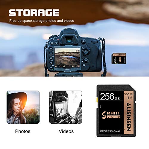 256GB SD Cards Memory Card 512GB High Speed Class 10 Secure Digital Cards for Body Camera ,Tablets and Drones