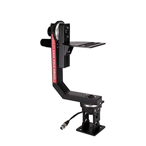 PROAIM Senior Motorized 2-Axis Pan Tilt Head w 12V Joystick Control for Camera Jib Crane. 360° Pan/tilt Move, Remote-Precise Control on Moves. Inaudible Operations, 7.5kg/16.5lb Payload + Bag (PT-SR)