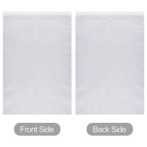 KUUQA 6Pcs Blank Garden Flags, 12Inch x 18Inch Double Sided Garden Flags DIY White Outdoor Yard Flags for Patio Garden Yard Outdoor Home Decorations