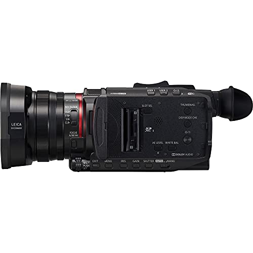 Panasonic HC-X1500 4K Professional Camcorder with 24x Optical Zoom, WiFi HD Live Streaming W/Soft Case + Sandisk Extreme Pro 64GB Card + Clean and Care Set + More - Starter Bundle