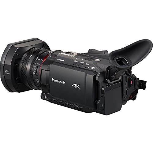 Panasonic HC-X1500 4K Professional Camcorder with 24x Optical Zoom, WiFi HD Live Streaming W/Soft Case + Sandisk Extreme Pro 64GB Card + Clean and Care Set + More - Starter Bundle