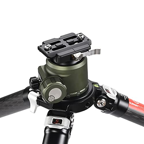 MLOK Arca Rail Tripod Mount Adapter, for Rifle Tripod Ballhead Quick Release Plate,Compatiable RRS Dovetail, 2 M-LOK Slot Interface
