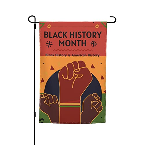 Black History Month Garden Flags For Outside Decorations Garden Decor Welcome Home Sign Yard Flag 12x18 Double Sided