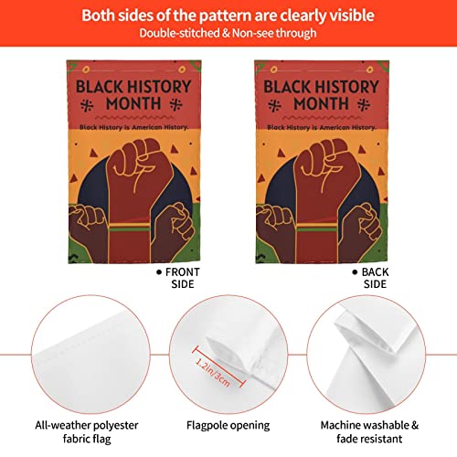 Black History Month Garden Flags For Outside Decorations Garden Decor Welcome Home Sign Yard Flag 12x18 Double Sided