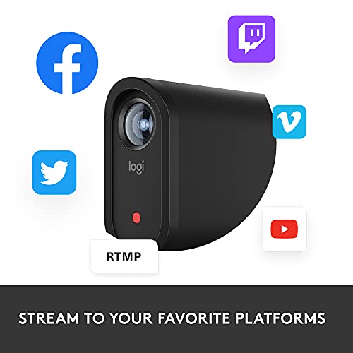 Logitech for Creators Mevo Start 3-Pack Wireless Live Streaming Cameras, for Multi-Camera HD Video,App Control and Stream via Smartphone or Wi-Fi