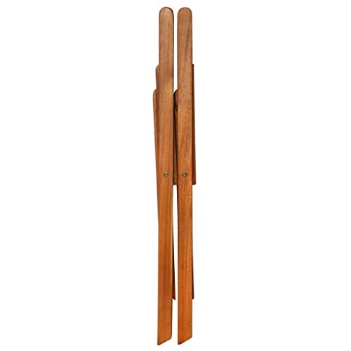KTHLBRH (Fast Shipments) Wooden Folding Chair | for Porch, Lawn, Garden, Backyard, Balcony, Deck, Pool, Indoor, Outdoor Outdoor Bistro Chairs 2 pcs Solid Acacia Wood