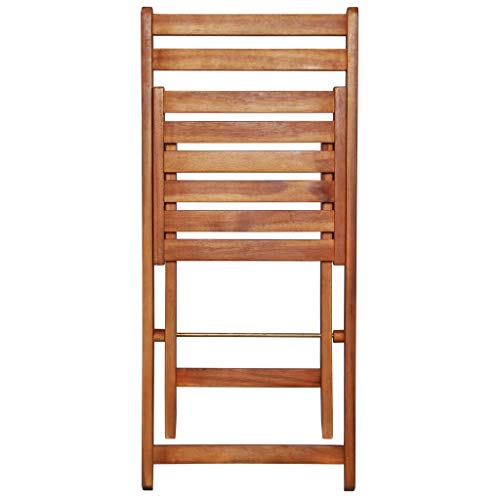 KTHLBRH (Fast Shipments) Wooden Folding Chair | for Porch, Lawn, Garden, Backyard, Balcony, Deck, Pool, Indoor, Outdoor Outdoor Bistro Chairs 2 pcs Solid Acacia Wood