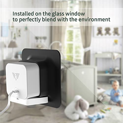 oioaahkeo Window Mount for Wyze Cam V3, Adhesive Mount for Mountinng Wyze Cam V3 on Window Glass(Black, 2 Pack)