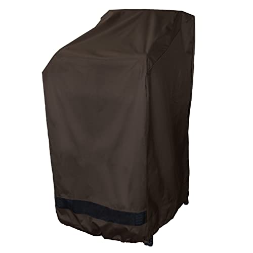 True Guard Patio Furniture Covers Waterproof Heavy Duty - Stackable Patio Chair Cover, 600D Rip-Stop, Fade/Stain/UV Resistant for Outdoor Patio Furniture, Dark Brown