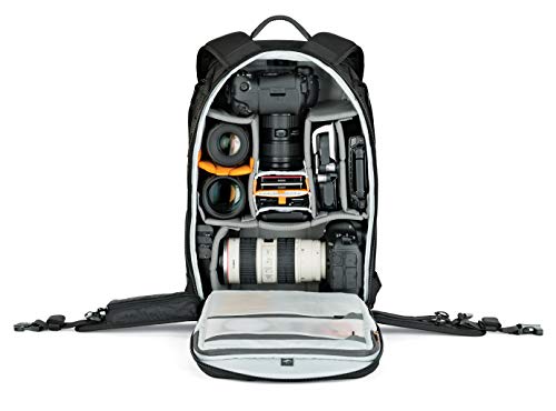 Lowepro ProTactic 450 AW II Black Pro Modular Backpack with All Weather Cover, Camera Bag for Professional Use, for Laptop Up to 15", Backpack for Professional Cameras and Drones, LP37177-GRL, Black