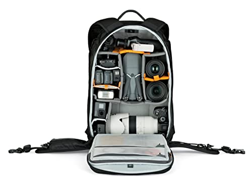 Lowepro ProTactic 450 AW II Black Pro Modular Backpack with All Weather Cover, Camera Bag for Professional Use, for Laptop Up to 15", Backpack for Professional Cameras and Drones, LP37177-GRL, Black