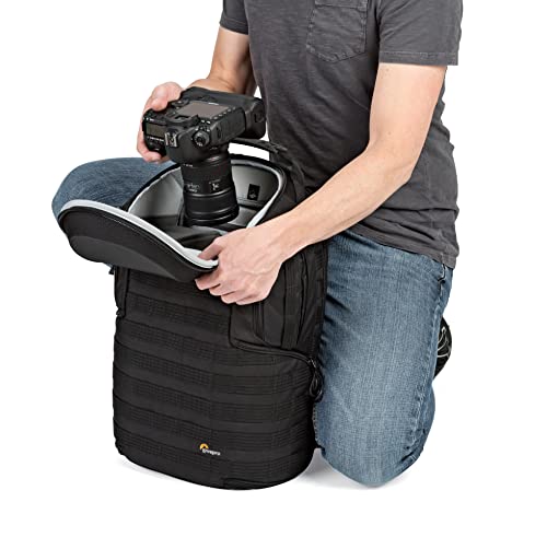 Lowepro ProTactic 450 AW II Black Pro Modular Backpack with All Weather Cover, Camera Bag for Professional Use, for Laptop Up to 15", Backpack for Professional Cameras and Drones, LP37177-GRL, Black