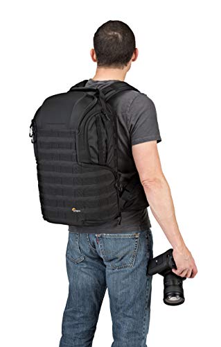 Lowepro ProTactic 450 AW II Black Pro Modular Backpack with All Weather Cover, Camera Bag for Professional Use, for Laptop Up to 15", Backpack for Professional Cameras and Drones, LP37177-GRL, Black