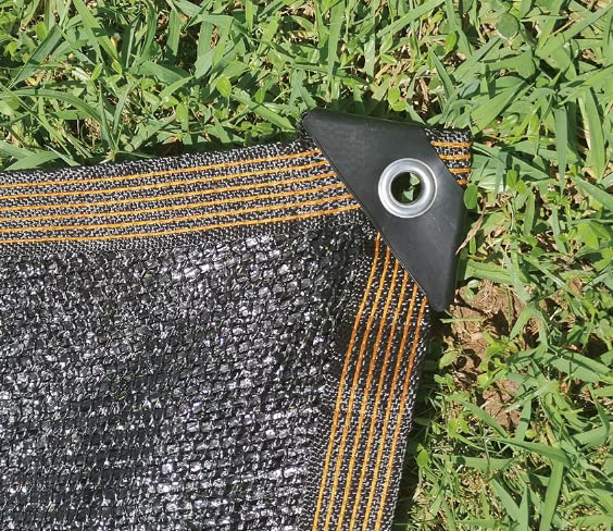 60% Black Shade Cloth with Grommets,Garden Sunblock Shade Cloth, Black Sunblock Shade Cloth Protecting for ZYB ZYB