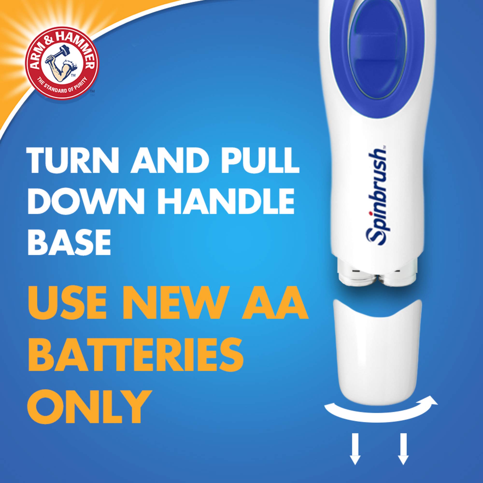 Arm & Hammer Spinbrush Classic Clean Powered Toothbrush, 1 Count