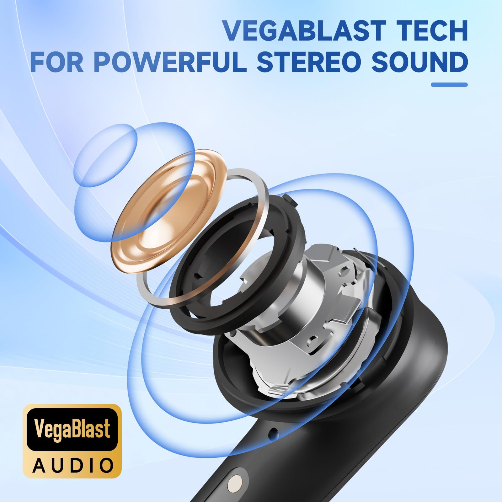 PRISMXR Wireless Gaming Earbuds Compatible with PS5/4, Meta Quest 3S/Quest 3/Quest 2, 25ms Low-Latency, 2.4GHz Bluetooth for Steam Deck, Switch, PC (USB-C Dongle Included) - Vega T1