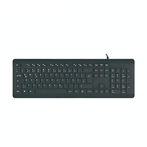 BoxWave Keyboard Compatible with ASUS ROG Zephyrus G14 WQXGA Laptop (GA402RJ) - AquaProof USB Keyboard, Washable Waterproof Water Resistant USB Keyboard - Jet Black