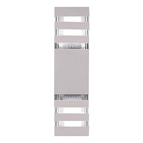 AOZBZ Modern Outdoor Wall Light, Waterproof Aluminum Wall Mount Light Fixtures, Up Down Dual Head E27 Lighting Source, AC 85-240V Porch Lights for Courtyard Garden Corridor