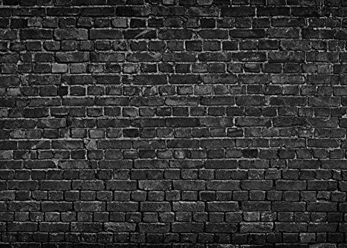 AIIKES 7x5ft Black Brick Wall Photography Backdrop Brick Backdrop Vintage Theme Stone Brick Background Baby Birthday Party Decoration Photo Booth Studio Props 11-501
