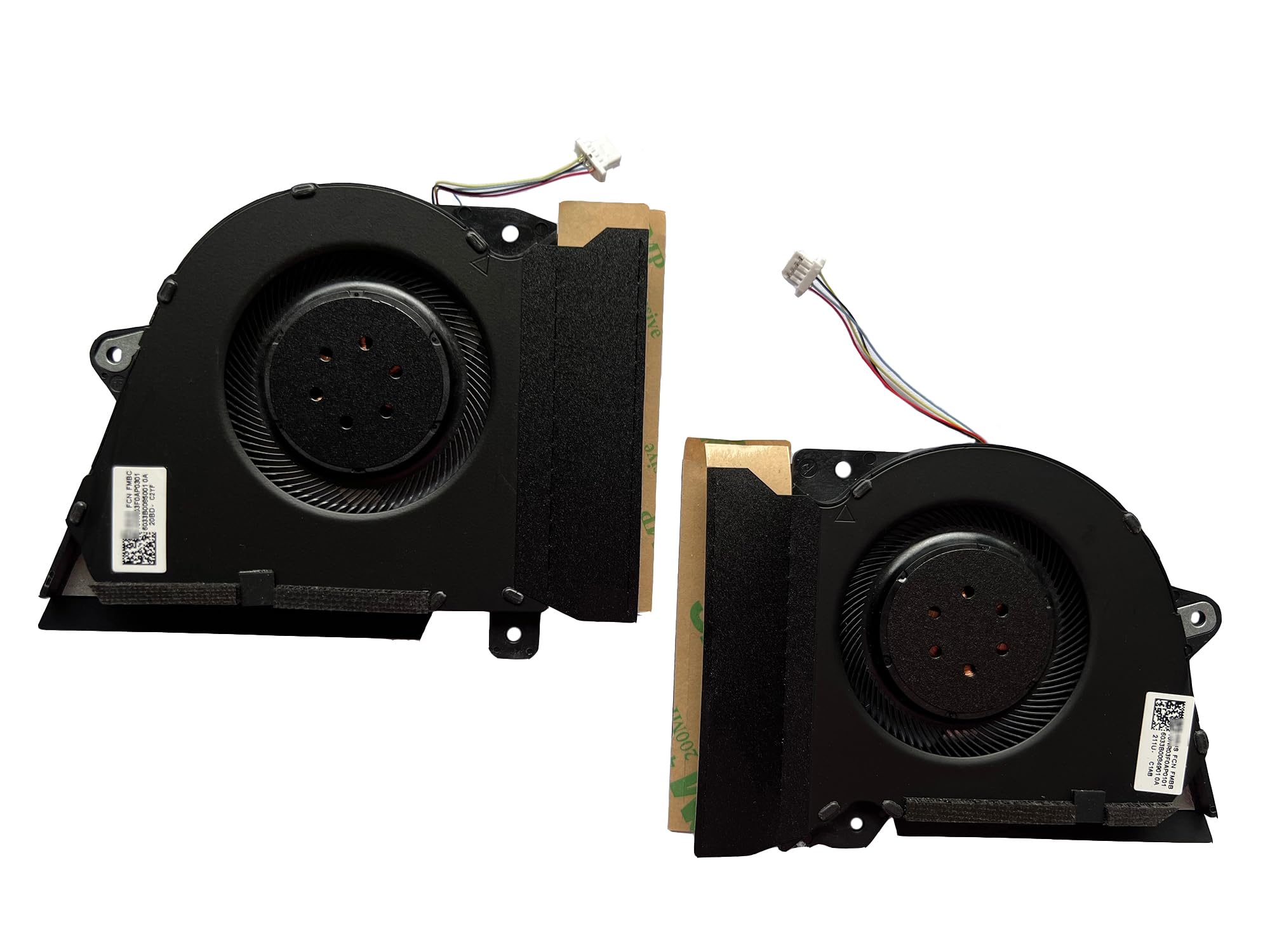 HK-Part Fan for Asus Rog Zephyrus G14 GA401I GA401IV CPU Gpu Cooling Fan Set DC12V 1A