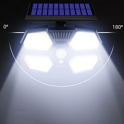 Aolyty Solar Lights Outdoor, 3 Working Modes Solar Motion Sensor Security Light with Remote Control,180 Bright COB LED 1500LM Flood Lights 6500K for Yard, Garden, Garage, Walkway, Driveway