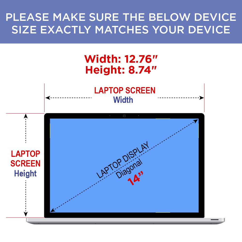 Artemis Shields Matte Anti Glare Premium Screen Protector for ASUS ROG Zephyrus 14 Inch FHD 144Hz Gaming Laptop - GA401QM-G14.R73060 2 Pack