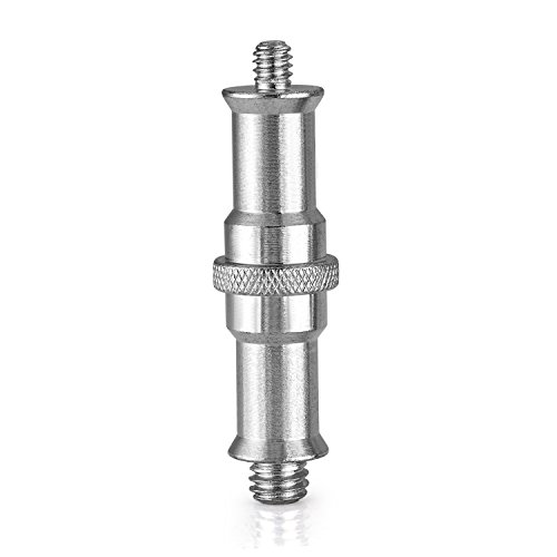 Neewer 2 Pieces Standard 1/4 to 3/8 inch Metal Male Convertor Threaded Screw Adapter Spigot Stud for Studio Light Stand, Hotshoe/Coldshoe Adapter, Ball Head, Wireless Flash Receiver, Trigger