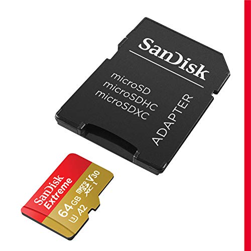Zoom Digital Multitrack Recorder (F2-BT) & SanDisk 64GB Extreme microSDXC UHS-I Memory Card with Adapter - Up to 160MB/s, C10, U3, V30, 4K, A2, Micro SD - SDSQXA2-064G-GN6MA