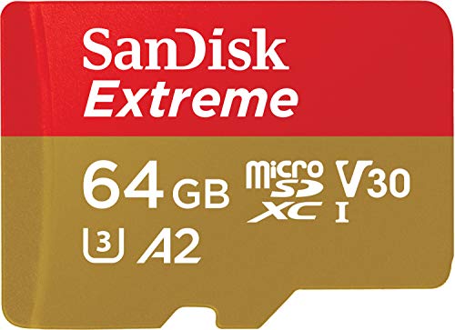 Zoom Digital Multitrack Recorder (F2-BT) & SanDisk 64GB Extreme microSDXC UHS-I Memory Card with Adapter - Up to 160MB/s, C10, U3, V30, 4K, A2, Micro SD - SDSQXA2-064G-GN6MA